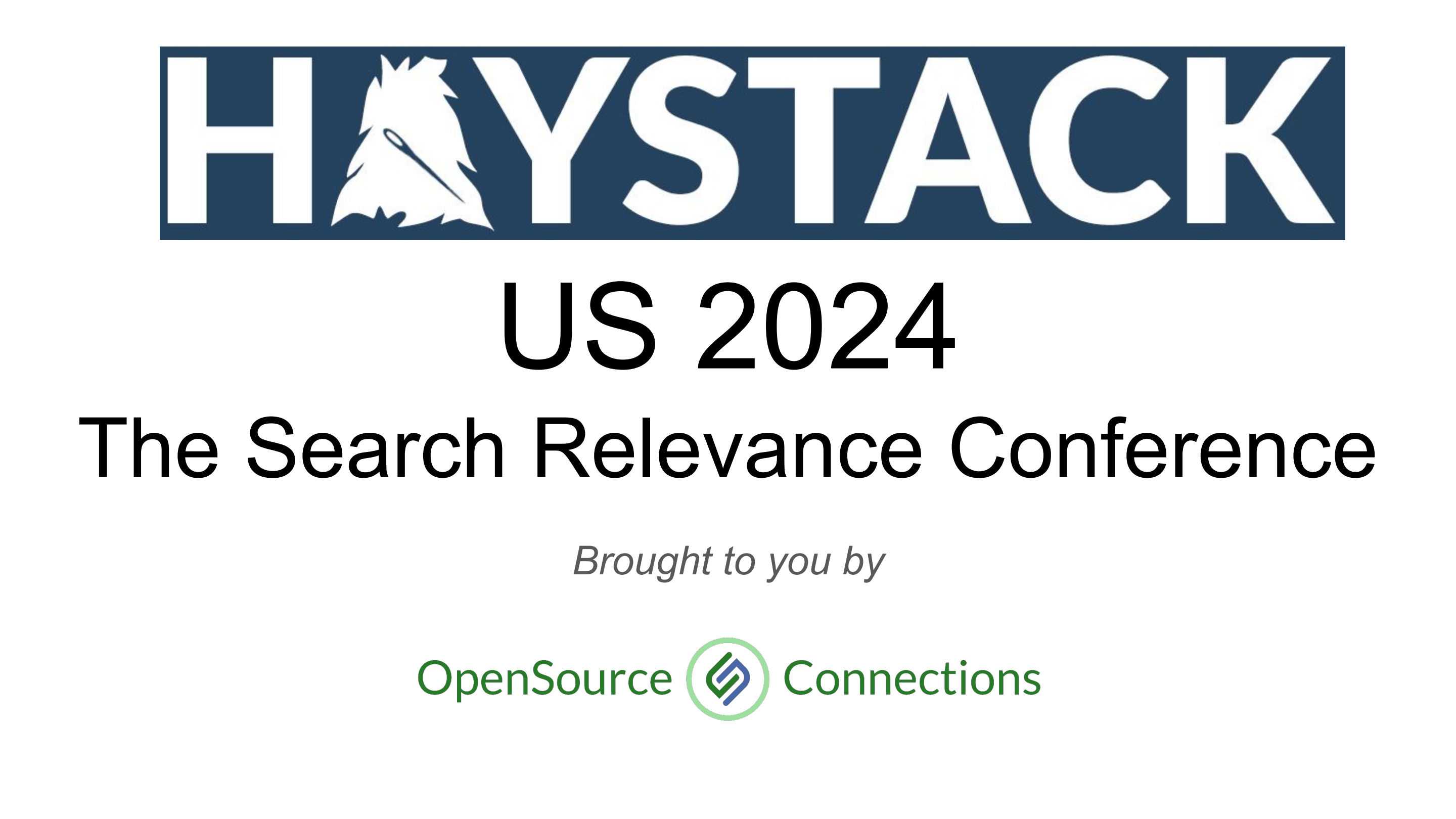 Welcome to Haystack!